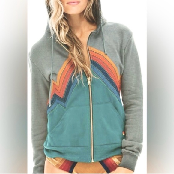 Aviator Nation | Tops | Rare Vintage Aviator Nation Mountain Full Zip ...